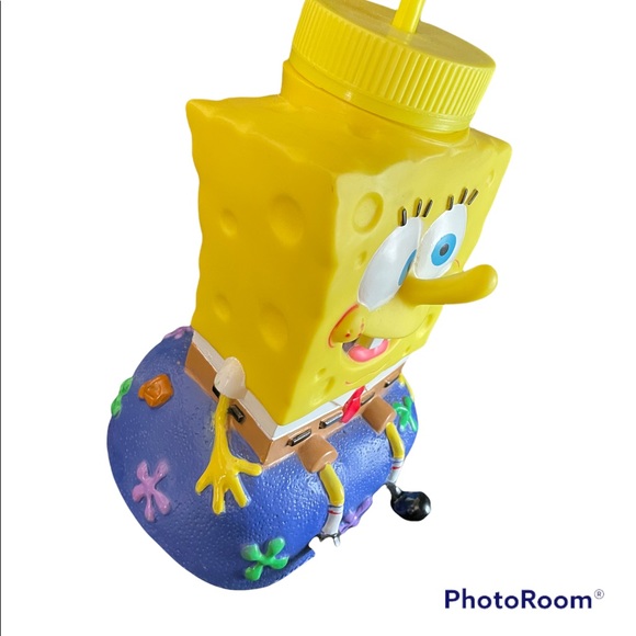 Spongebob Drinking Water